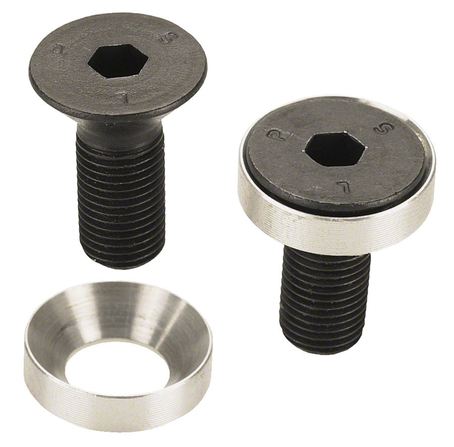 PROFILE FLUSH CRANK BOLT W/WASHERS (SOLID SPINDLE)